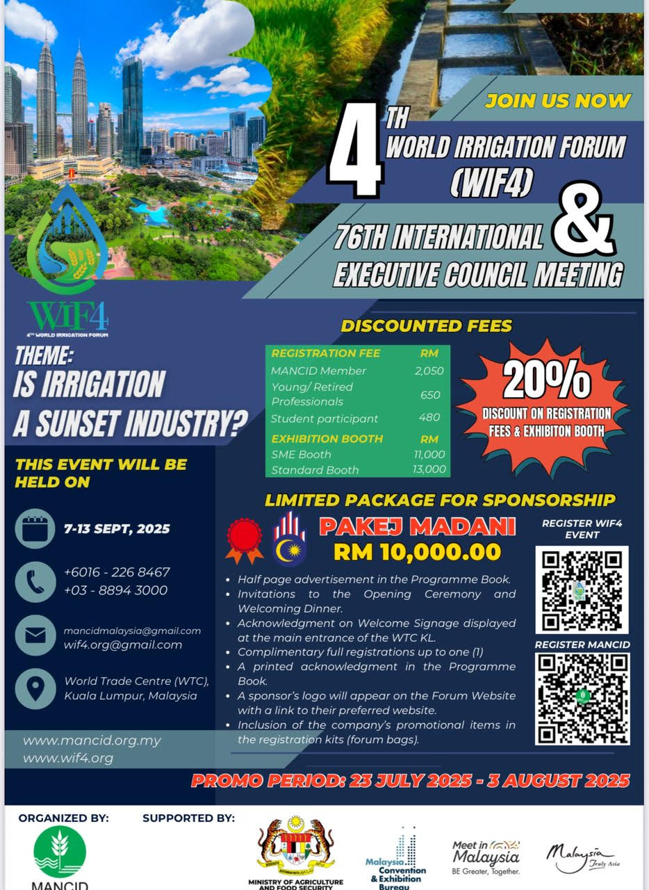 World Irrigation Forum 2025 (WIF4) – MANCID